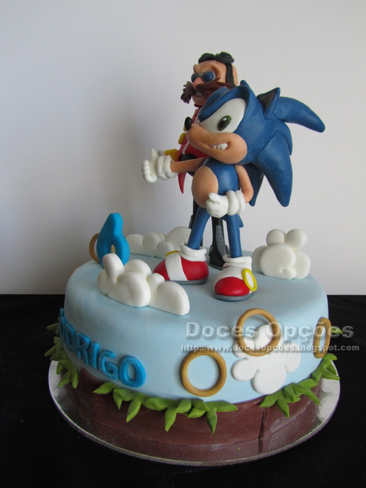 Doces Opções: O Sonic e o Doctor Eggman no 6º aniversário do Rodrigo