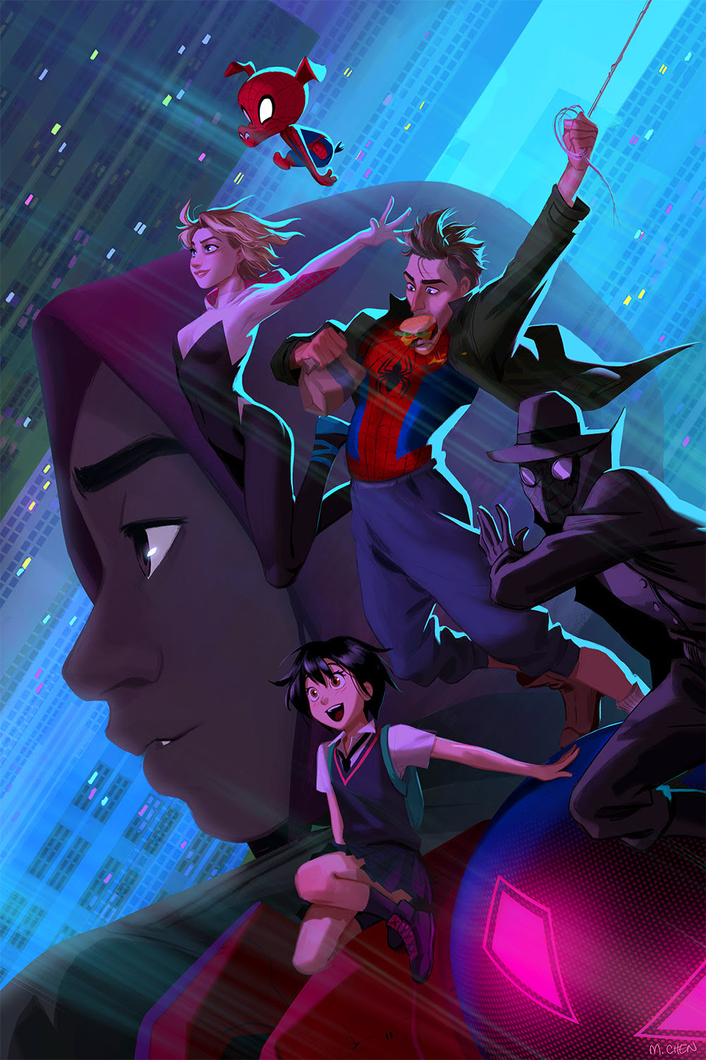 The Geeky Nerfherder: #CoolArt: 'Spider-Man: Into The Spider-Verse ...