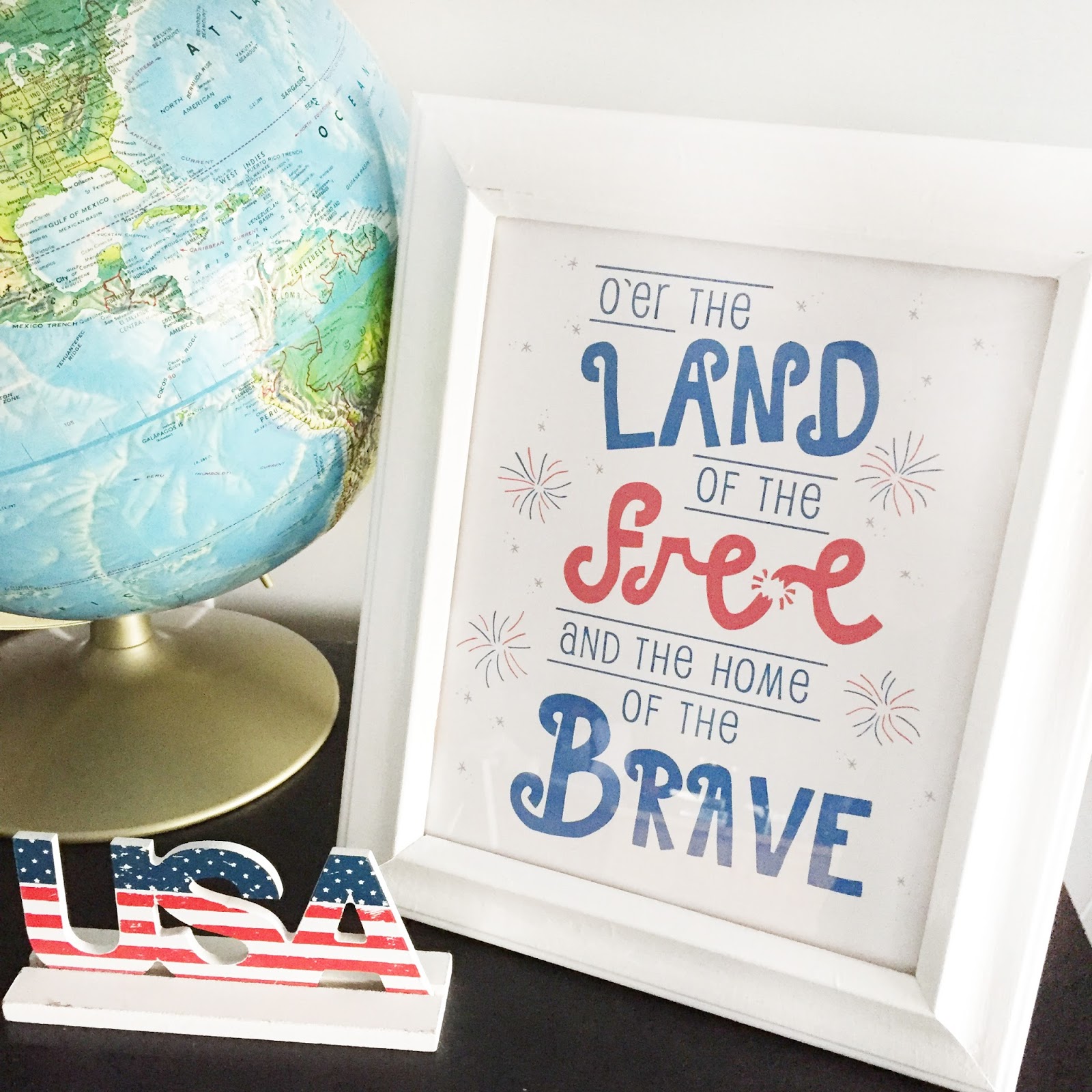FREE "Land of the Free" Patriotic Printable Download - Designs by TiffanyCo