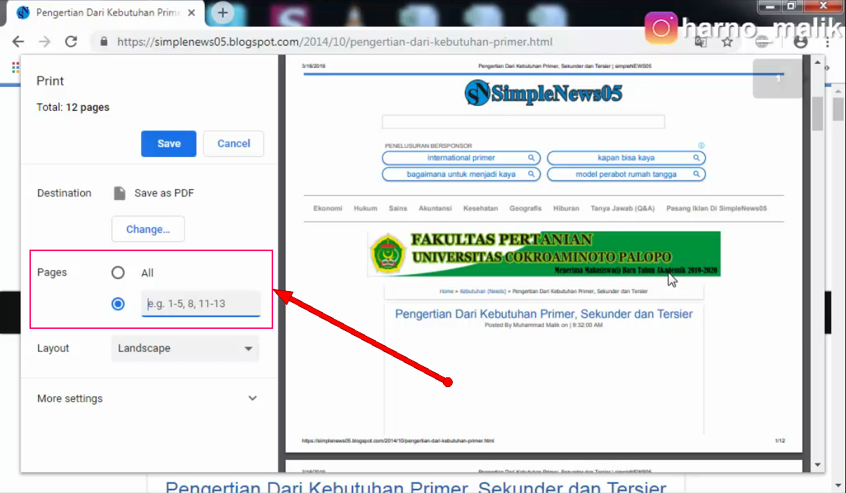Cara Setting Printer di Google Chrome - Tutorial Microsoft Office