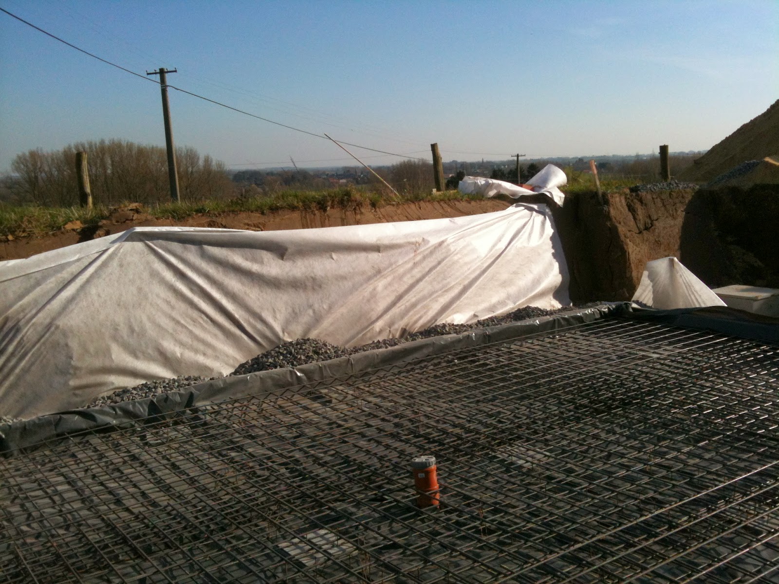 Notre maison: Début du radier