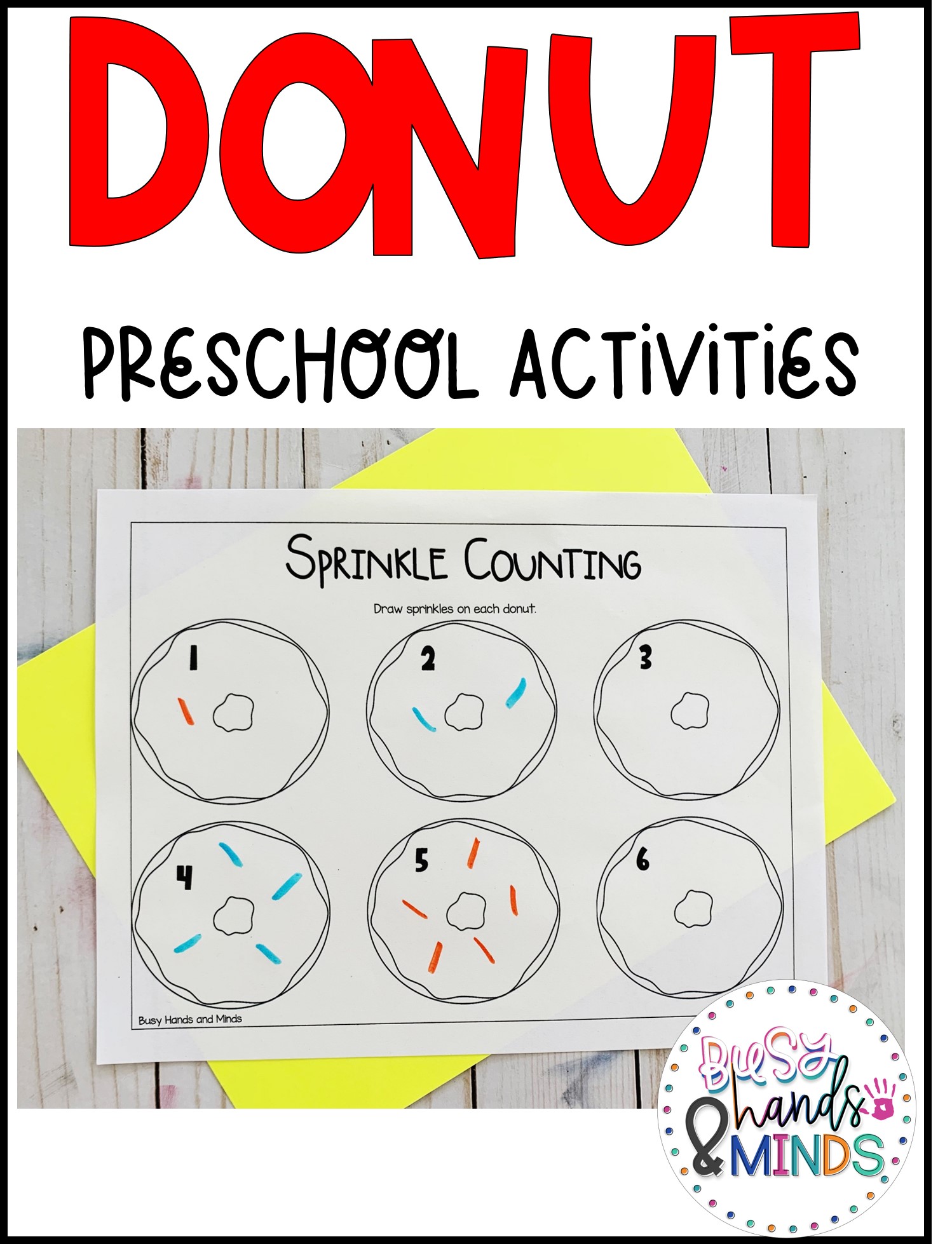 If You Give A Dog A Donut- Preschool Book Companion | Busy Hands and Minds