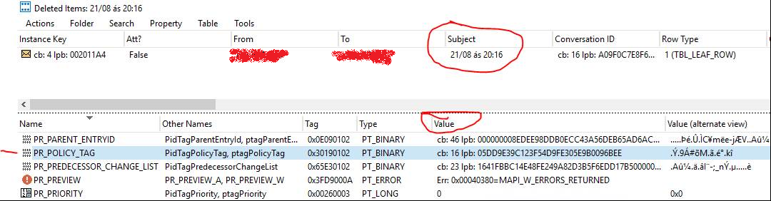 Como obter a Retention TAG aplicada a uma mensagem de e-mail utilizando ...