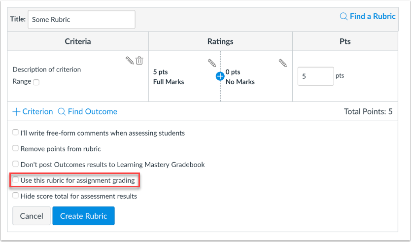 Rubrics in Canvas: The Why & How – FCLT News Bytes