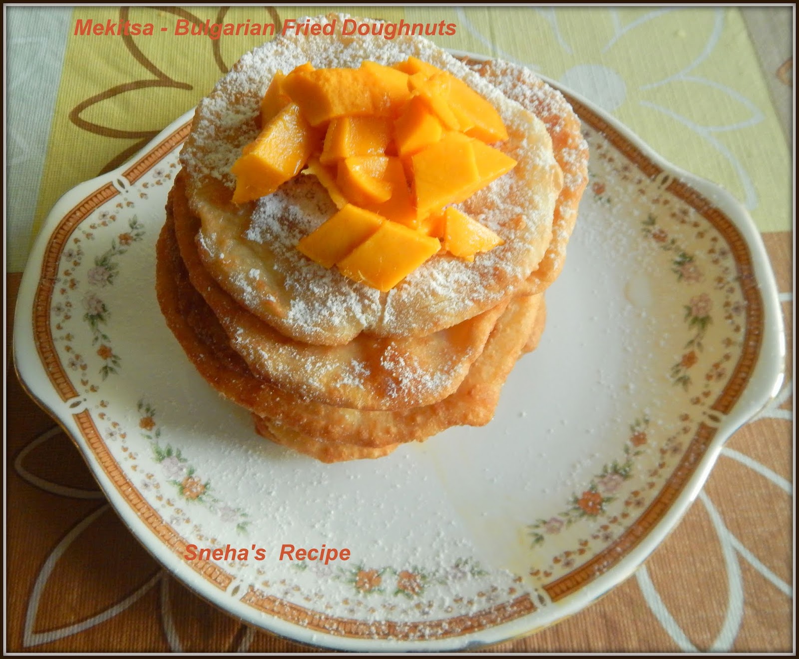 Mekitsa - Bulgarian Fried Doughnuts#EattheWorld - Sneha's Recipe