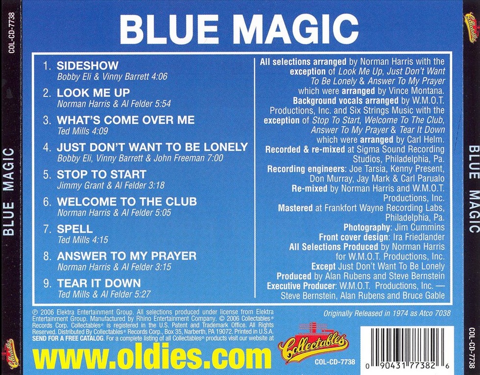 ENTRE MUSICA: BLUE MAGIC - Blue magic (1974)