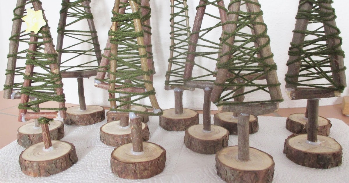 Holz Christbaum / Weihnachtsbaum Deko DIY
