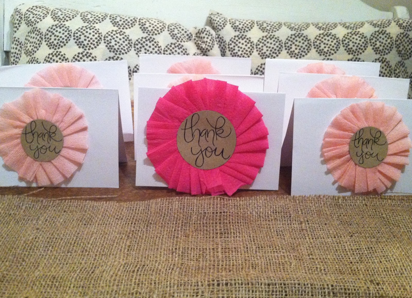 hopes & dreams: DIY: Girly Thank You Cards