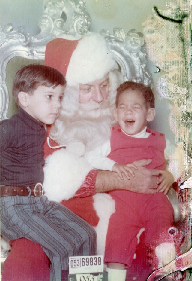 40 Lovely Vintage Photos Show Different Feelings of Children for Santa ...