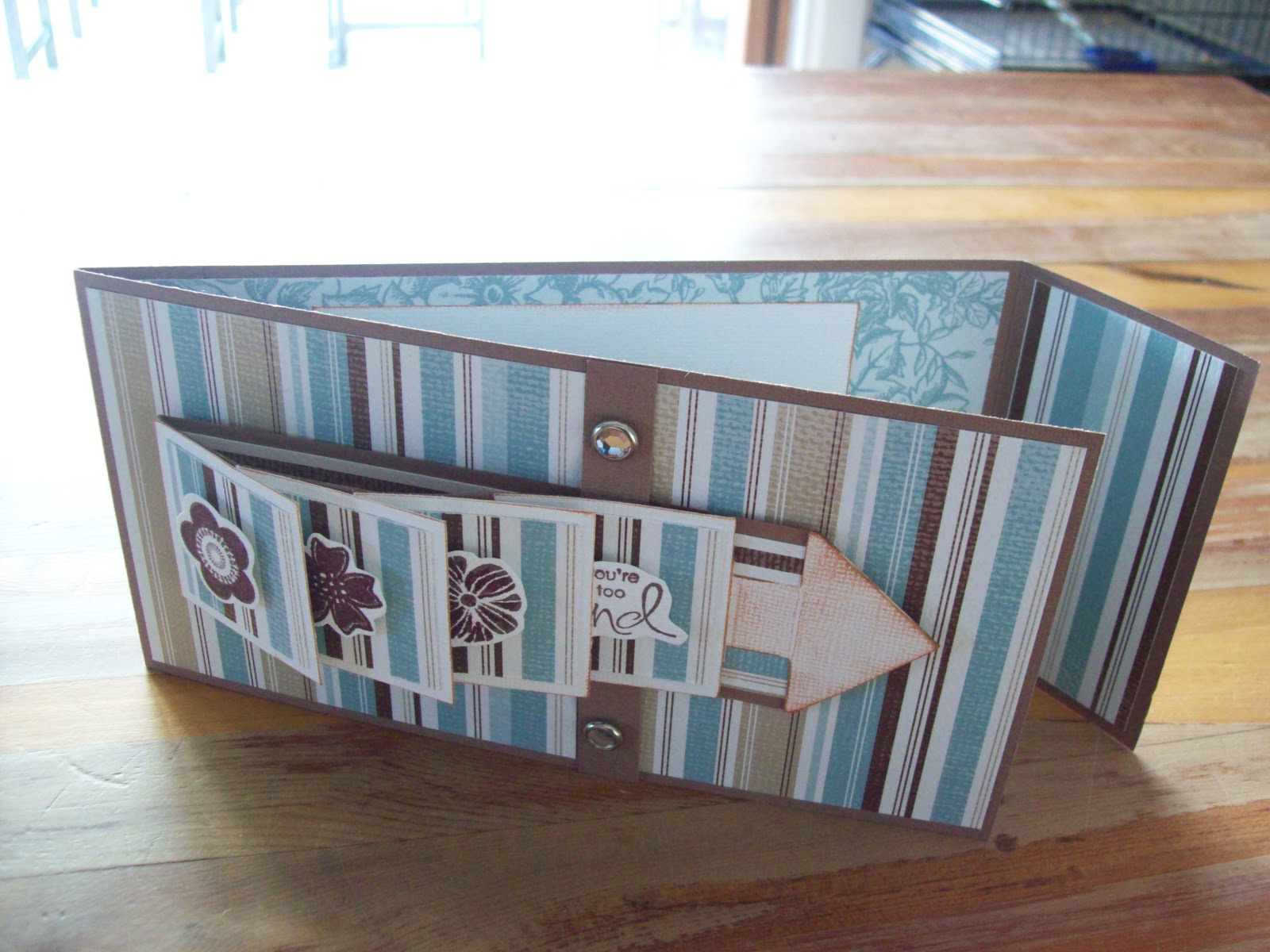 Waterfall card: Here is my favourite card, with instructions