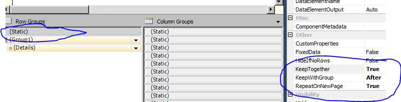 Sql Server 2005 2008 2012 Repeat Header Rows On Each Page In Ssrs