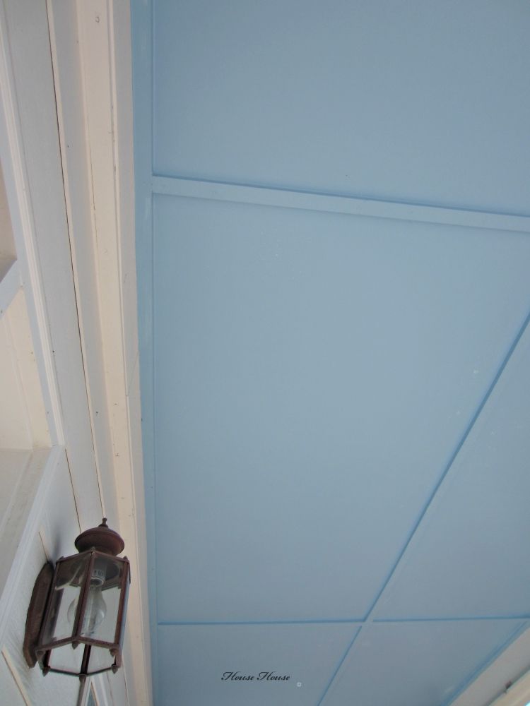 Hibiscus House: Hibiscus House Has A Haint Blue Porch Ceiling!