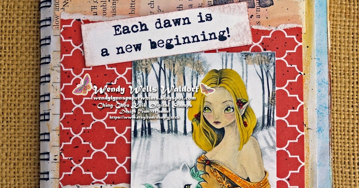 Wendylynn's Paper Whims: New Beginning Journal Page - CCK FB (DT)