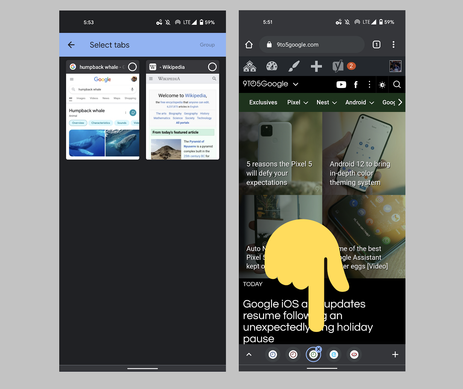 Google is introducing Tab Groups feature and a new grid layout in the ...