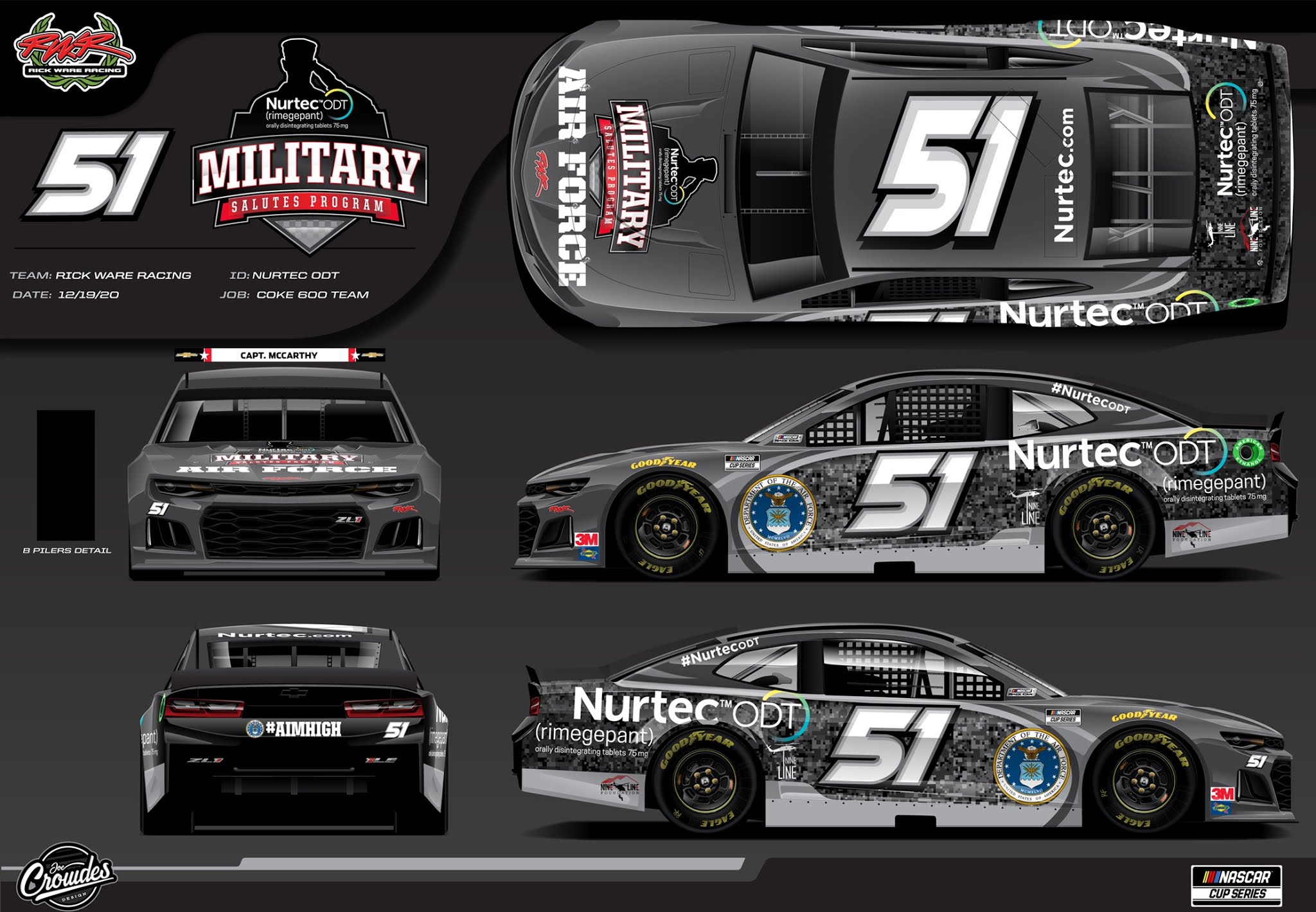 Rick Ware Racing honors fallen service members with new paint schemes ...