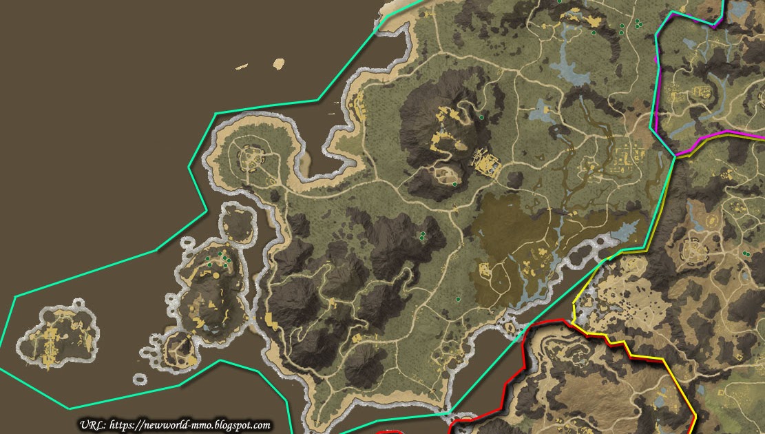 New World: Ebonscale Reach ironwood map