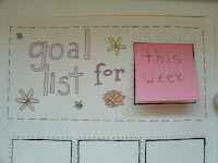 A Splash of Color: DIY Post-It Note Goal List