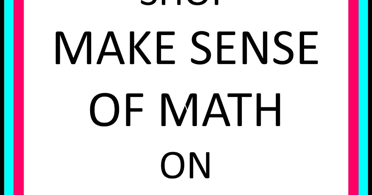 SHOP - Make Sense of Math