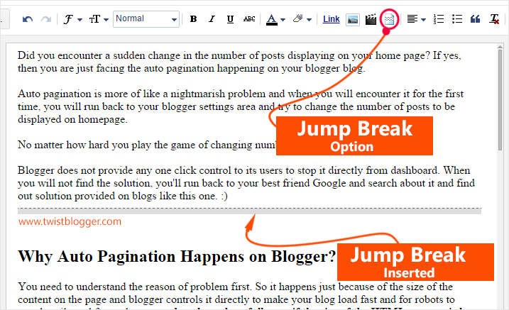 Know How to Prevent Auto Pagination Happening On Blogger - TwistBlogg