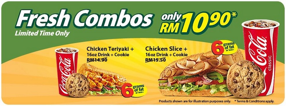 5 November-31 December 2012: Subway Fresh Combo Promotion | Sales ...