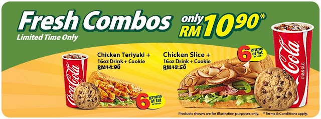 5 November-31 December 2012: Subway Fresh Combo Promotion | Sales ...