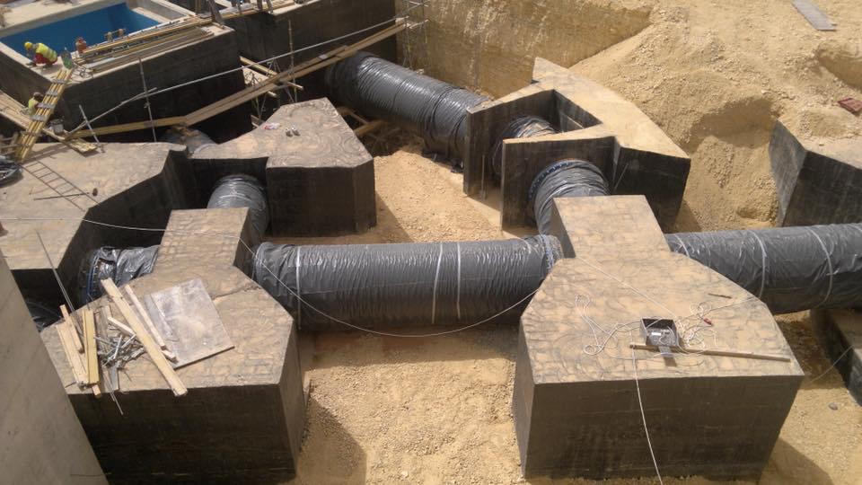 شرح كتل الدفع Thrust Blocks وتصميمها بالصور | الخرسانة الساندة للقطع الخاصة