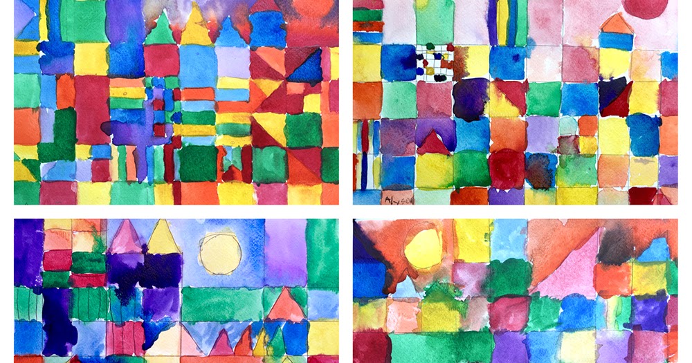 Me Love Art Studio《米國藝術》: Castle & Sun - In Style of Paul Klee