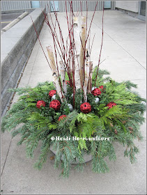 Heidi Horticulture: Outdoor Christmas Container - Large Planter