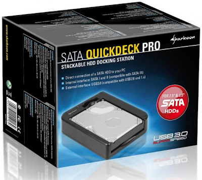 Sharkoon debuts USB 3.0-connected horizontal HDD/SSD docking station ...