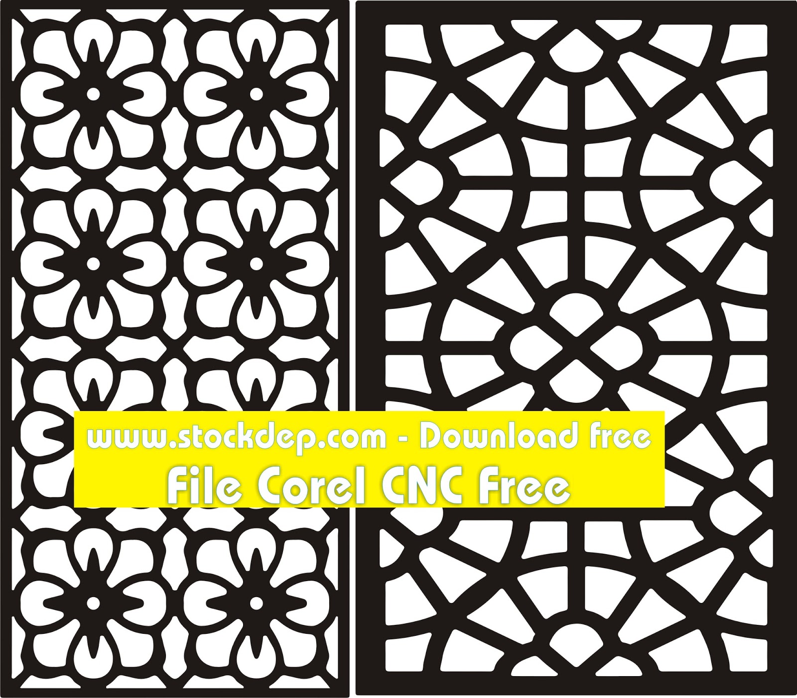 Laser Cut Decorative Screen SVG File Free Download File CNC free