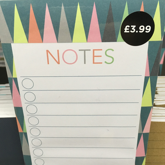 print & pattern: STATIONERY - wh smith