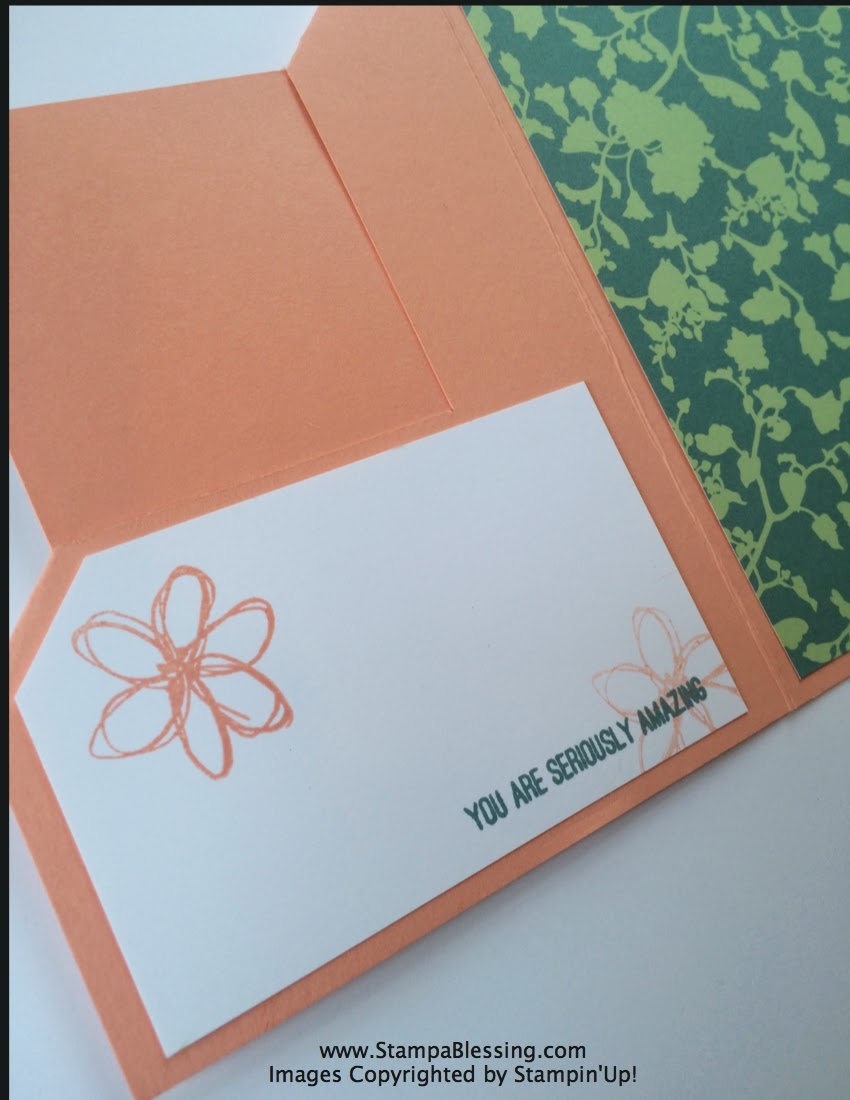 Stamp a Blessing: Corner Fold Card for Mom!