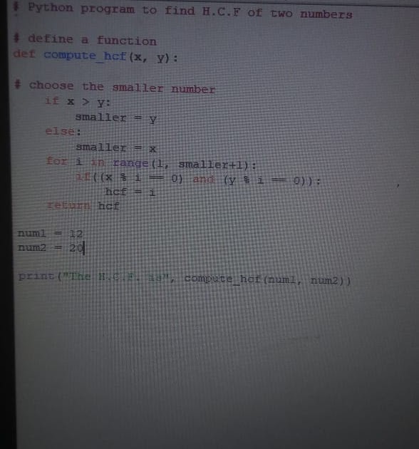 Python programs (examples) notebook work