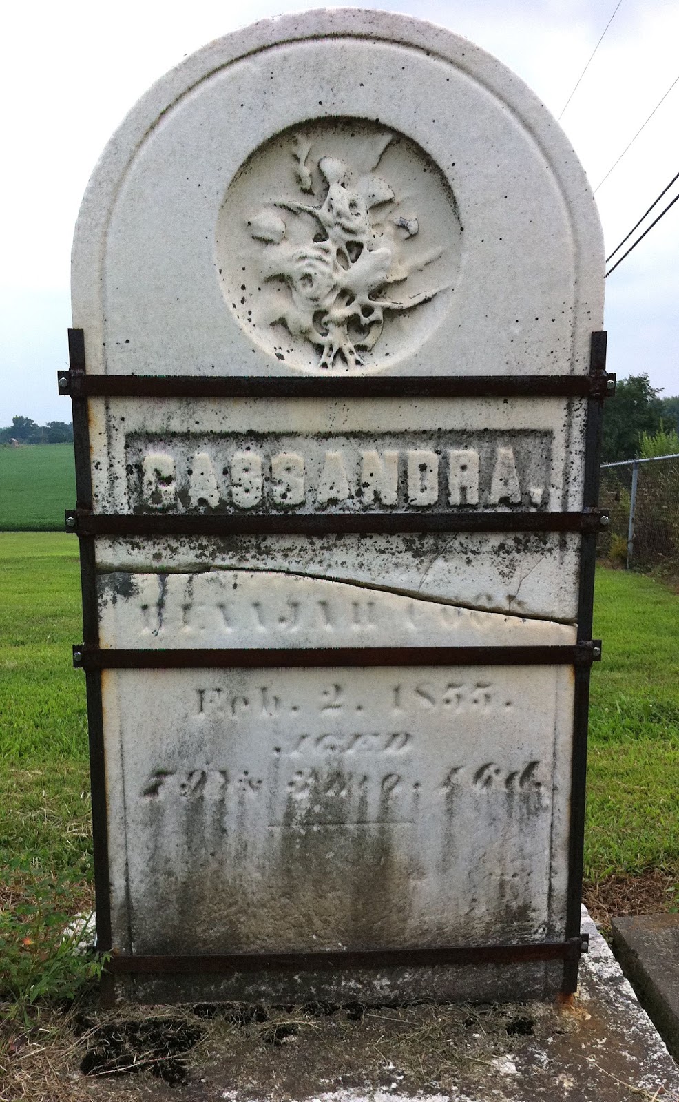 Gravestoned: Cassandra Cook, pioneer wife