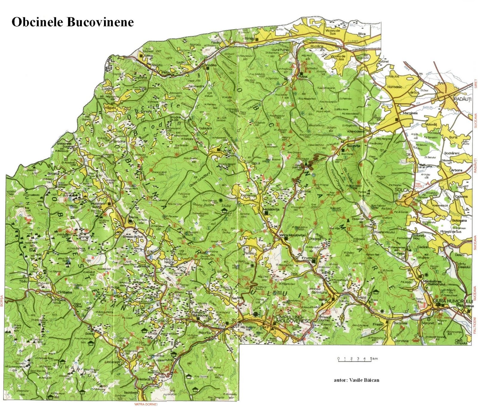 Harta Trasee Montane: Harti turistice trasee montane