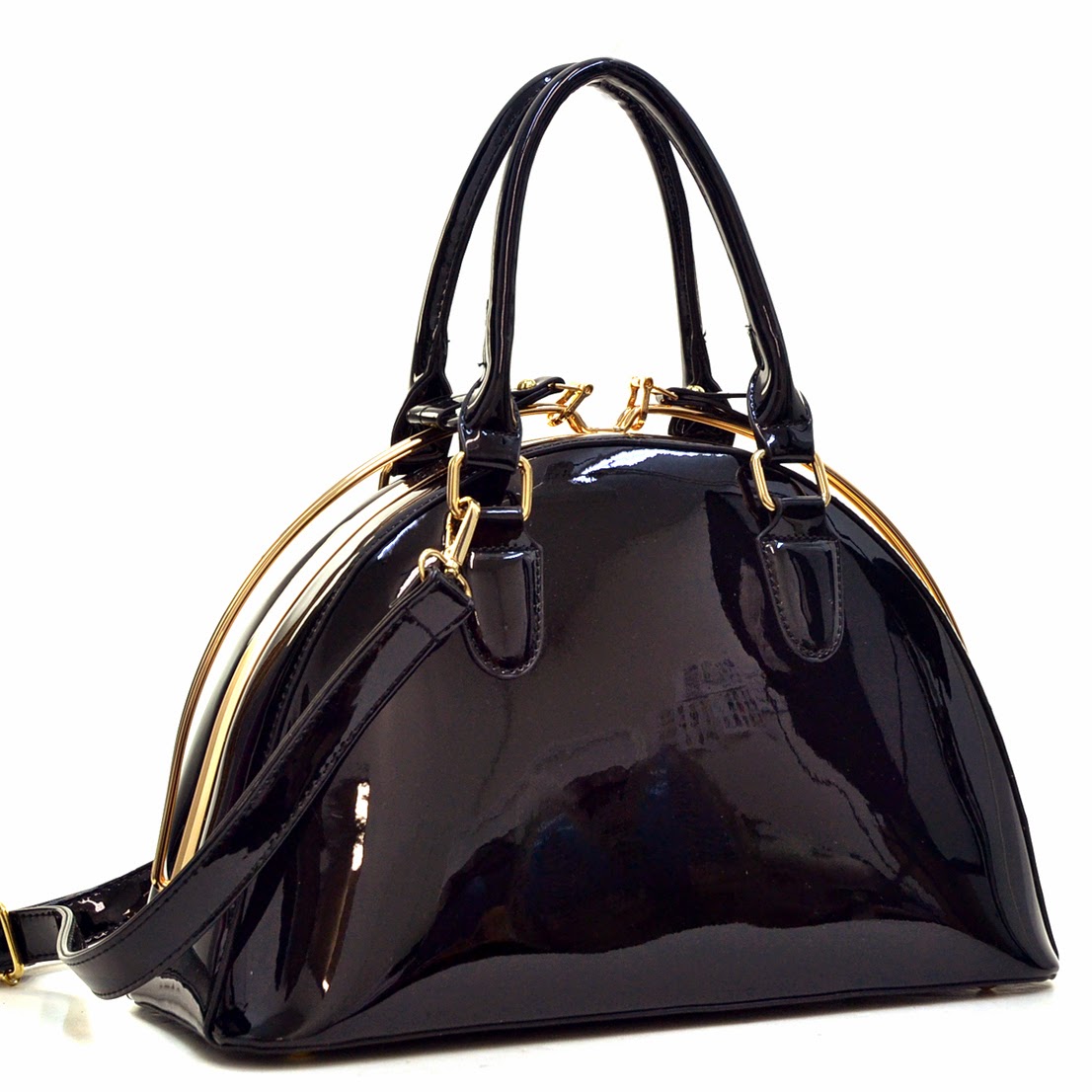 Obsessories Magazine: "Nicole" Patent Leather Structured Satchel