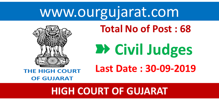 High Court of Gujarat Recruitment for 68 Civil Judges Posts 2019 (HC ...
