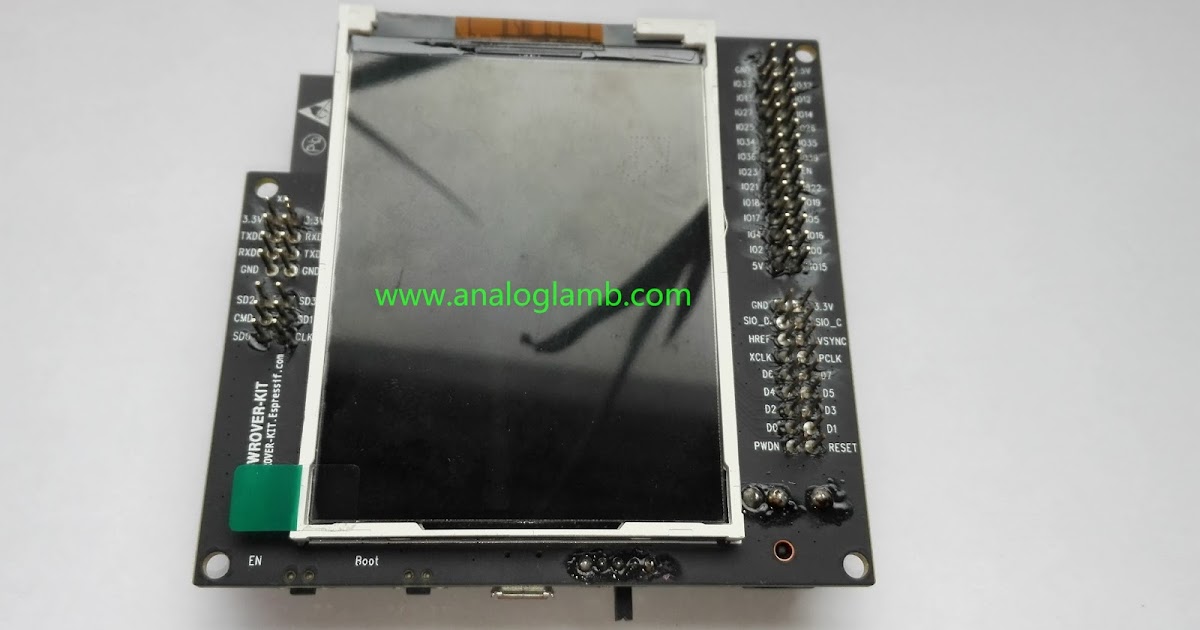 Esp Wrover Kit 4mb Psram And Flash With Tft Lcd Jtag Esp32 Wrover Module Analoglambcom New