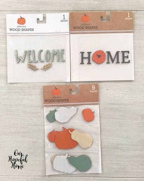 Our Hopeful Home: DIY Fall Farmhouse Sign Made Out Of Dollar Tree Decor