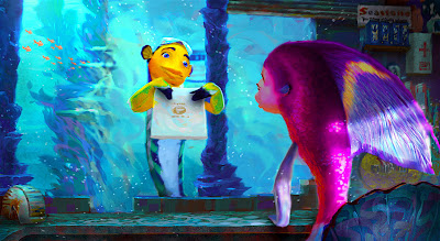 Living Lines Library: Shark Tale (2004) - Concept Art, Color Keys