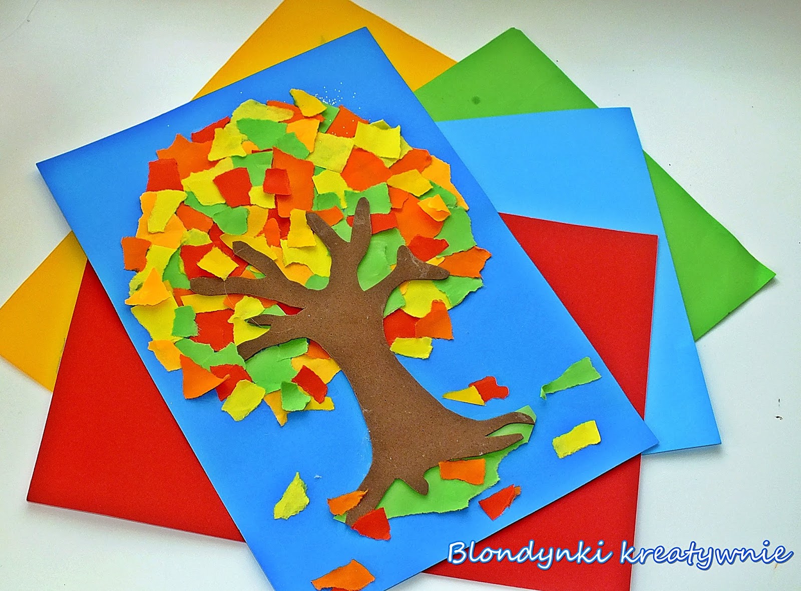 Jesienne Drzewo Praca Plastyczna