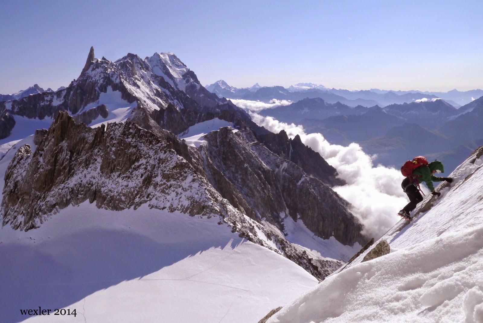Climbing the Tour Ronde and the Entreves Traverse - Global Alpine