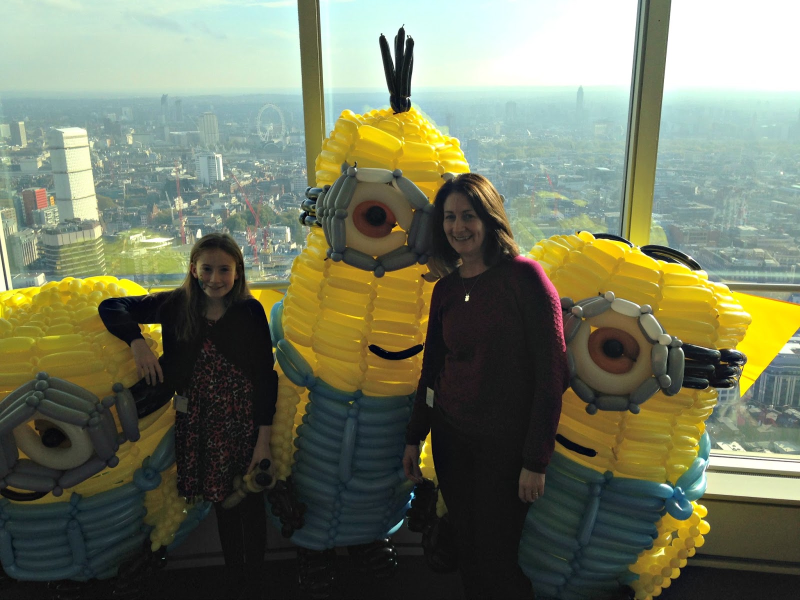 Minions Movie and the BT Tower - Steph's Two Girls