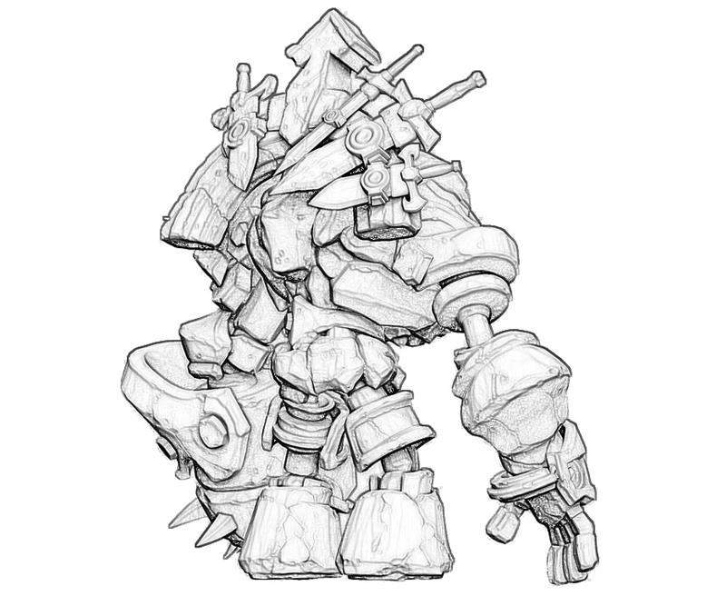 Clash Of Clans Golem Coloring Pages Coloring Pages