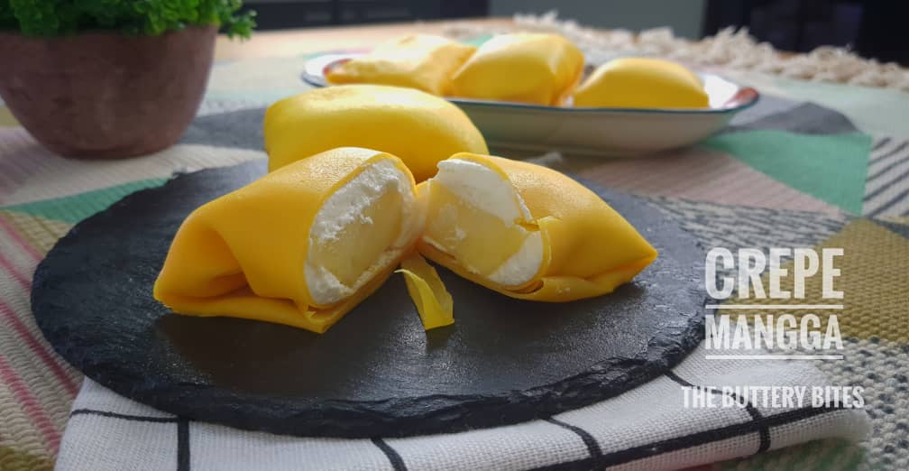 Resepi Crepe Mangga Yang Gebu | The Buttery Bites