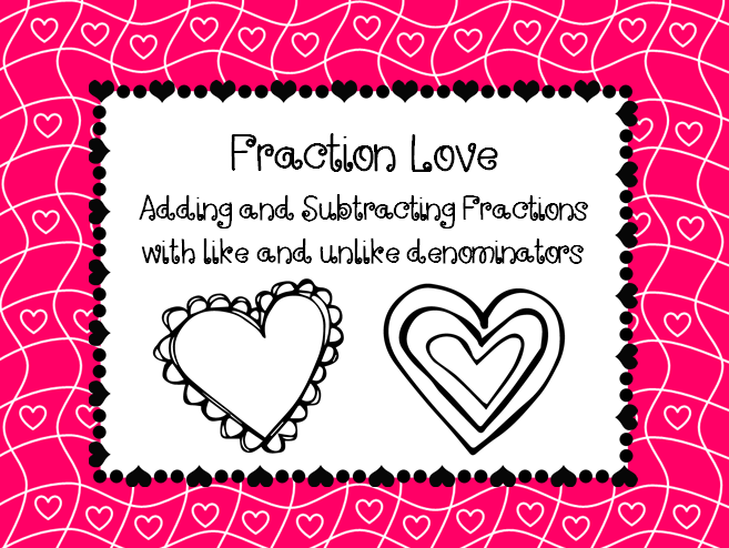 On the Go Teacher Mama: Fraction Love