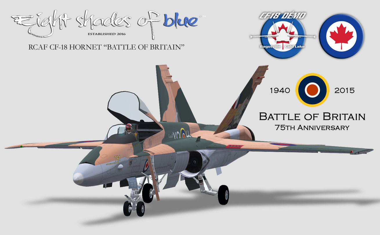 Eight Shades of Blue: RCAF/ARC CF-18 "Battle of Britain"