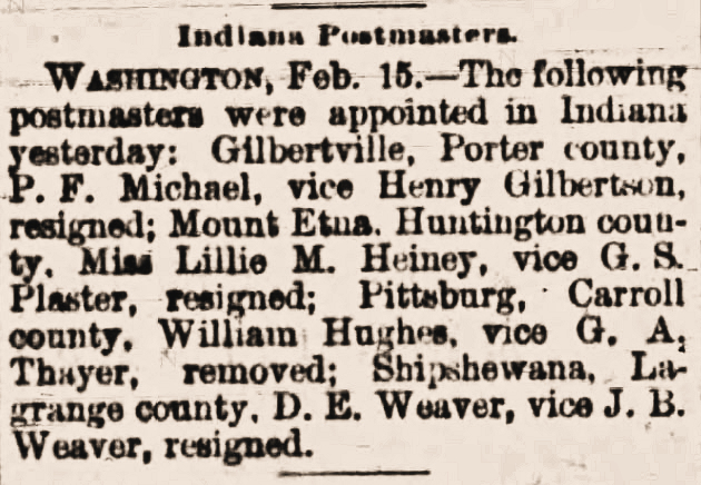 Porter County's Past: An Amateur Historian's Perspective: A History of Porter County Post Offices