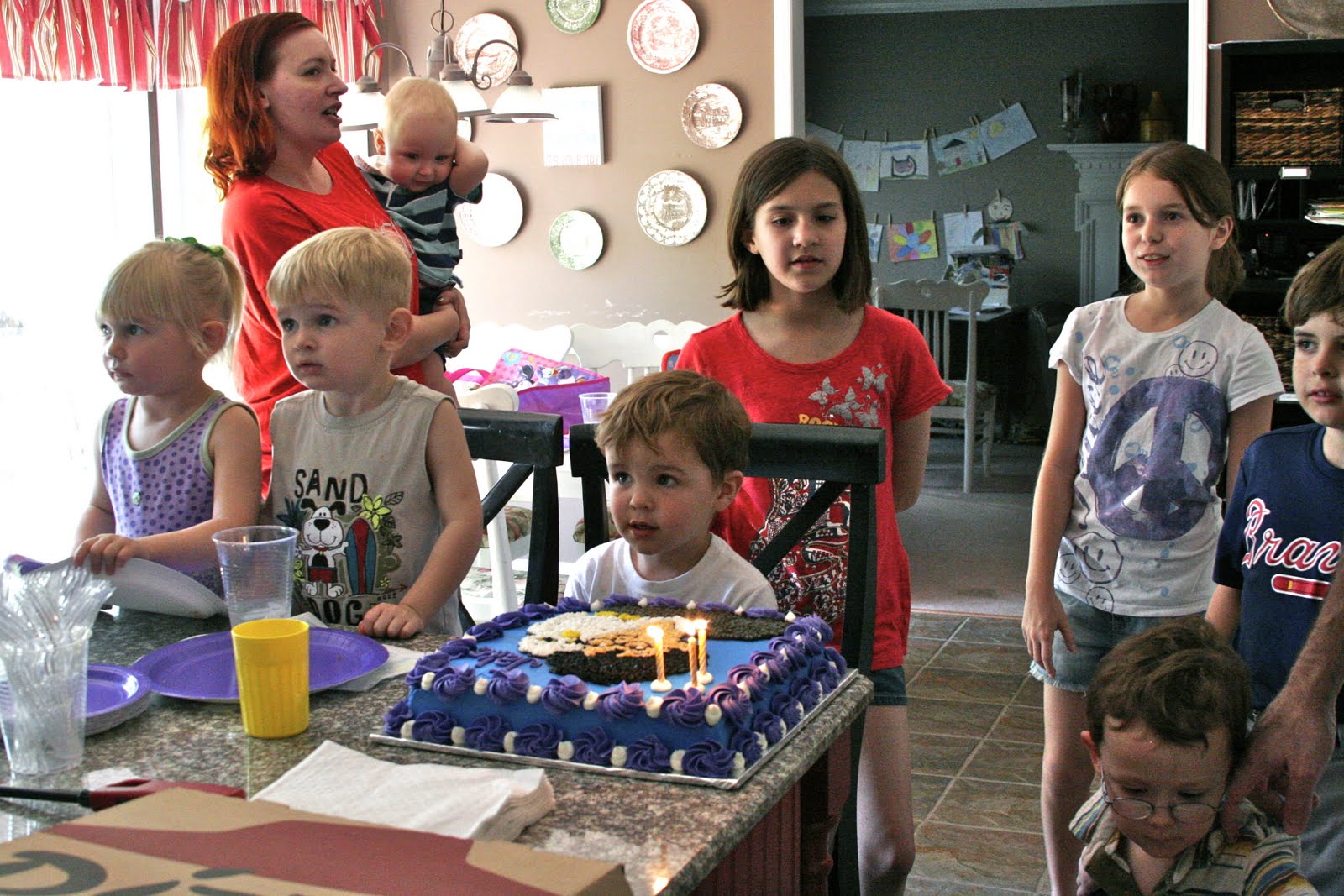 grass stains: Jake's 3rd birthday party