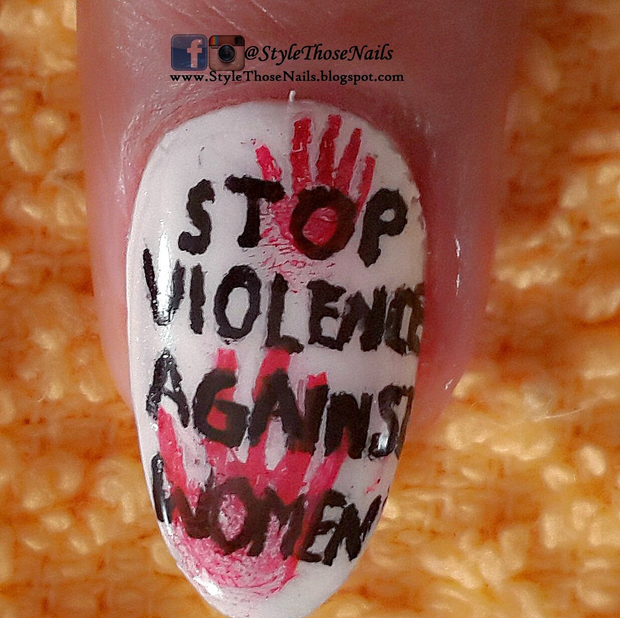 Style Those Nails: Stop Violence Against Women- Nailart for a Cause Part 1